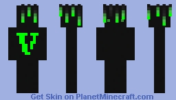 v hood green Minecraft Skin
