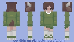 goat boy in green sweater Minecraft Skin