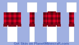 Red Checkered Sweater Minecraft Skin