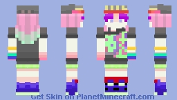 Paruko/Glenna | ABXY, Splatoon Minecraft Skin