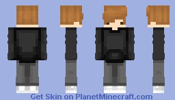 Boy•In•Dark•Gray•Hoodie Minecraft Skin