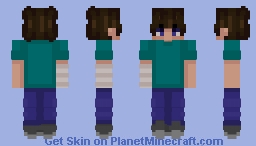 Simple Steve Design Minecraft Skin