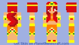 Sun Goddess Ruby Minecraft Skin