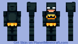 Batman (Full Black) Minecraft Skin