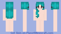 Blue Hair Base Minecraft Skin
