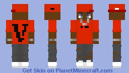 red vlone boy Minecraft Skin