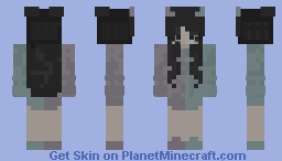 Sad 2 color girl Minecraft Skin