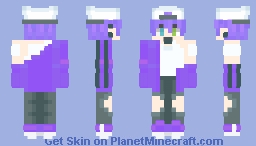 Off The Shoulder Purple Minecraft Skin