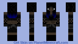 Darker skinned Goth Minecraft Skin