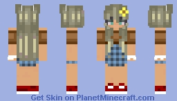 Sunflower Girl Minecraft Skin