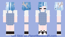 Blue Girl Minecraft Skin
