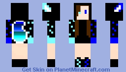 Blue girl Minecraft Skin