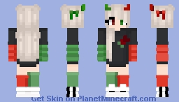 Red Rose Demon Minecraft Skin