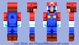 Mario v2 Minecraft Skin