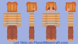 Orange sweater Minecraft Skin
