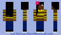 Female with Bee Sweater Minecraft Skin