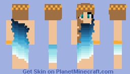 ocean girl-prom dress Minecraft Skin