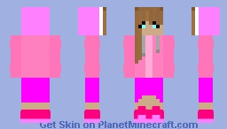 cute pink Minecraft Skin