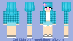 remastered remastered blue flannel Minecraft Skin