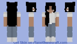 blue jeans white shirt Minecraft Skin