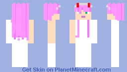 zero two Minecraft Skin