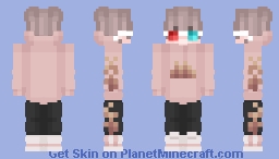 3D pastel pink eboy Minecraft Skin