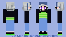 neon girl Minecraft Skin