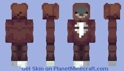 Cute otter in red hoodie Minecraft Skin