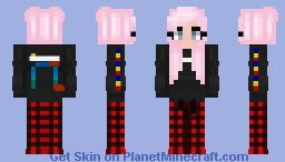 red plaid pj pants Minecraft Skin