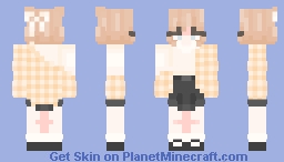 Cute Yellow Girl Minecraft Skin