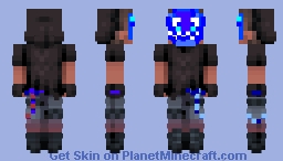 Blue Deimos Minecraft Skin