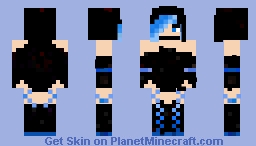 Blue Girl Minecraft Skin