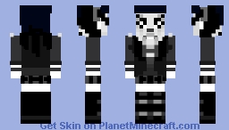 Goth girl Minecraft Skin