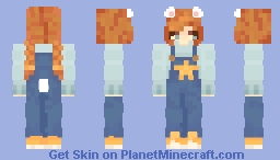 Girl in Overalls Minecraft Skin