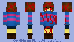 Undertale frisk.EXE Minecraft Skin