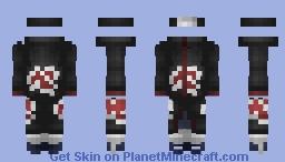 Akatsuki Uniform Minecraft Skin