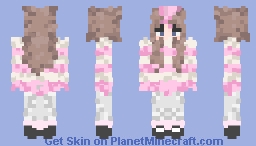 pink sweater girl pt2 Minecraft Skin