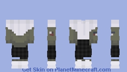 off shoulders hoodie Minecraft Skin