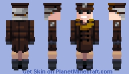 steampunk airship captain Minecraft Skin