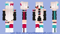 3D egirl Minecraft Skin