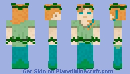 Mermaid Alex (Ment for MCD) Minecraft Skin