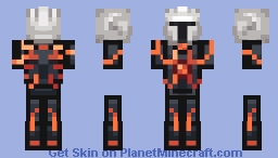 3/4 necron and warden helm Minecraft Skin