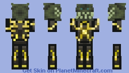 3/4 goldor with reaper mask Minecraft Skin