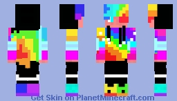 neon hoodie Minecraft Skin