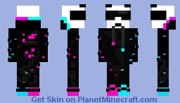 hood down panda Minecraft Skin
