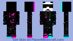 pink eyed panda Minecraft Skin