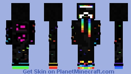 rainbow panda Minecraft Skin