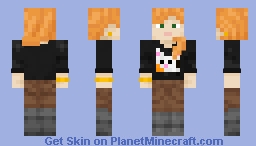 Alex with Cat Shirt Minecraft Skin