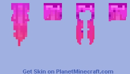Purple Pink Gradient Ombre Hair Minecraft Skin
