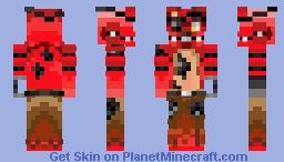 funtime foxy: fnaf skin Minecraft Skin